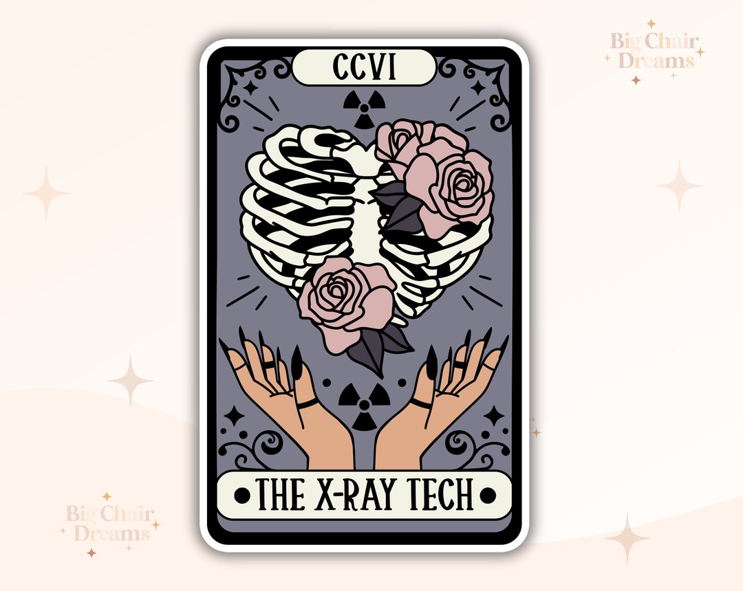 Tarot Card the X-ray Tech Sticker - Holographic - Nursetok - Xraytok ...