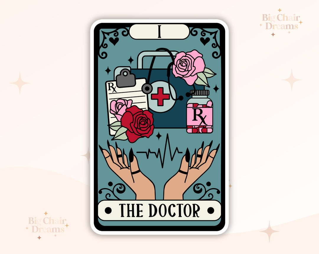 Tarot Card the Doctor Sticker - Holographic - Doctok - Kindle Sticker ...