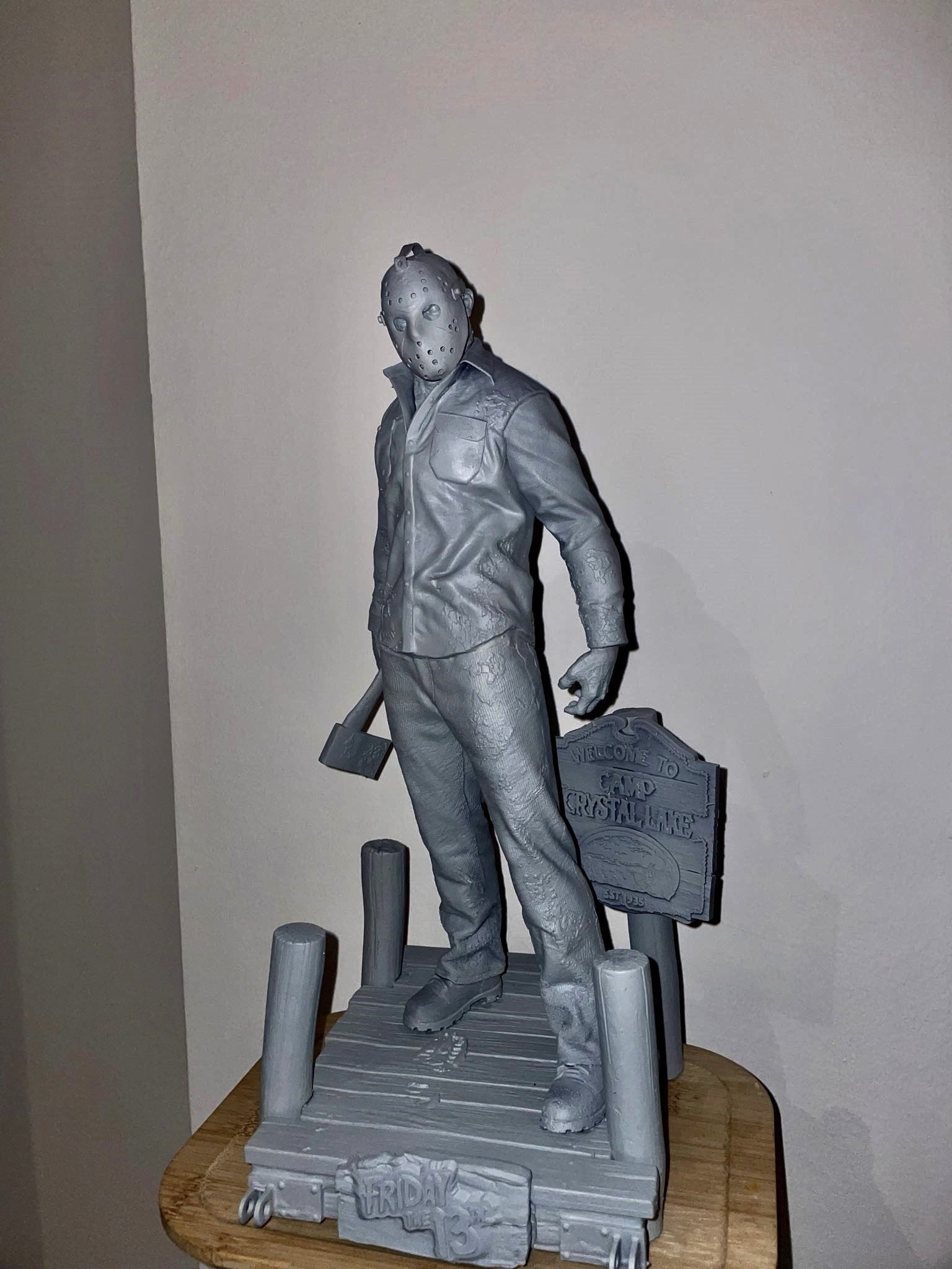 Jason Voorhees Statue Unpainted | 3D Printed Model Kit - Etsy