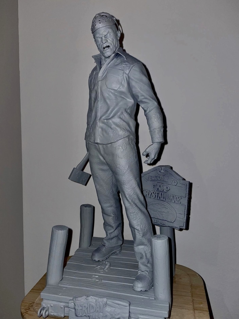 Jason Voorhees Statue Unpainted | 3D Printed Model Kit - Etsy