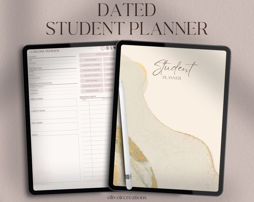 Academic Planner, Student Planner 2023 2024, College Planner, School ...