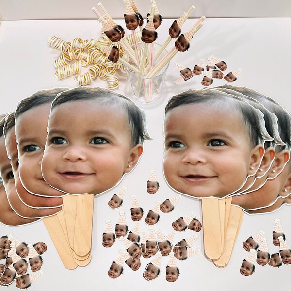 Photo Face on Stick - Etsy