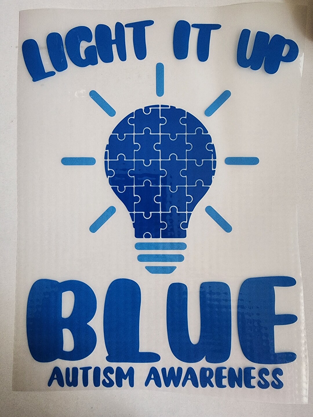 Light It up Blue Autism Awareness - Etsy