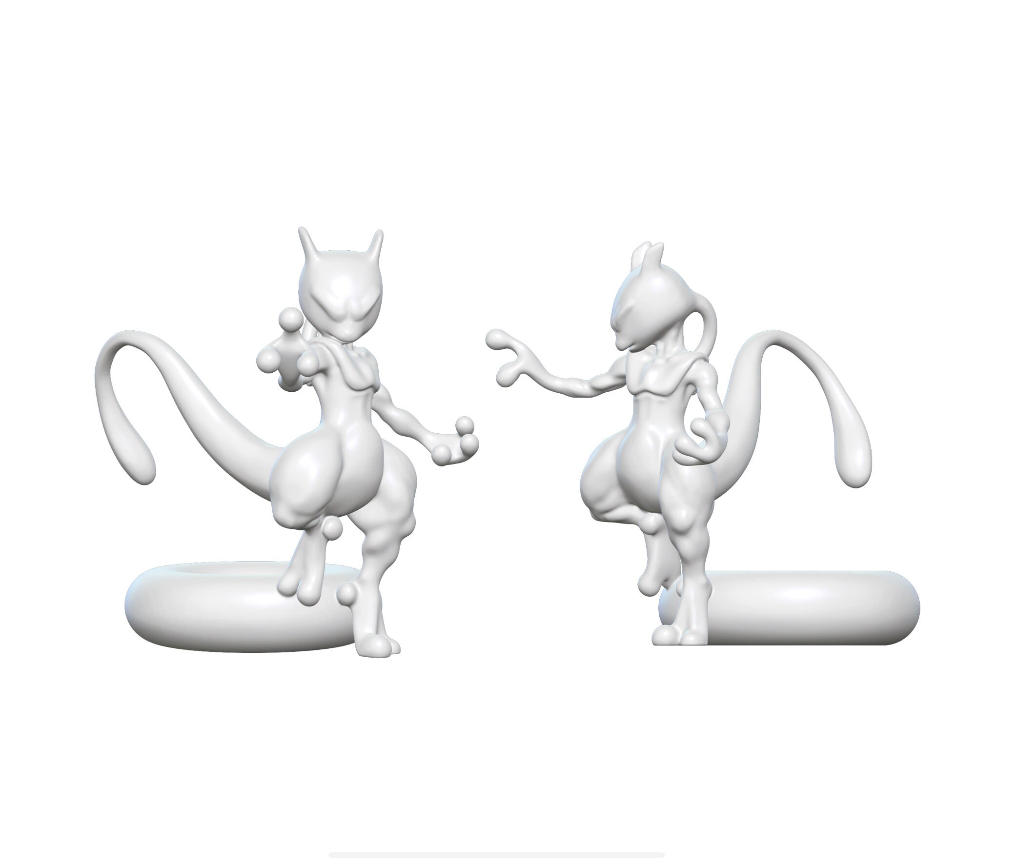 Mewtwo Pokemon STL 3D Model / 1 Full Piece - Etsy