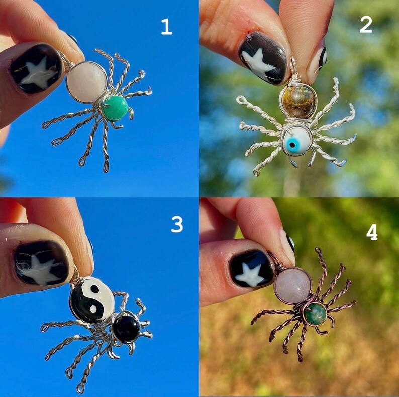 Spider Pendants - Etsy