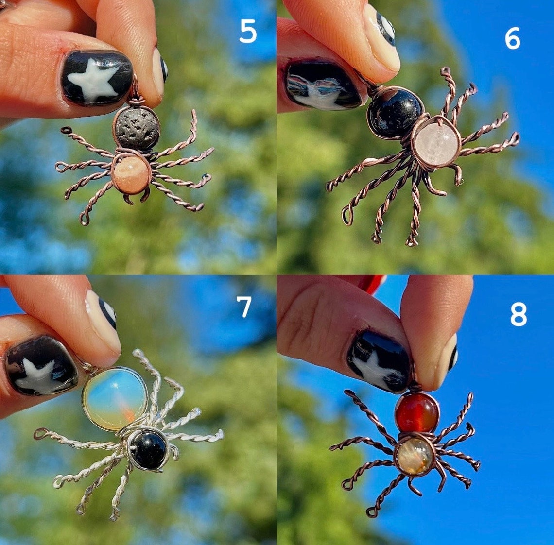 Spider Pendants - Etsy