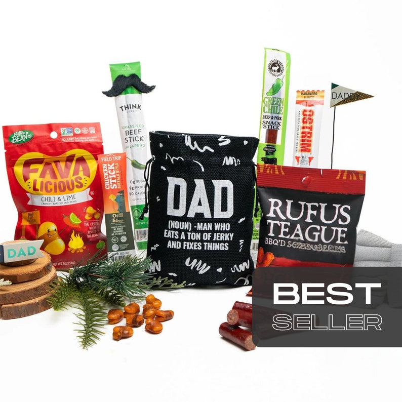 Dad's Delight Spicy Jerky & Nuts FREE SHIPPING Best Gift Bag for Dad ...