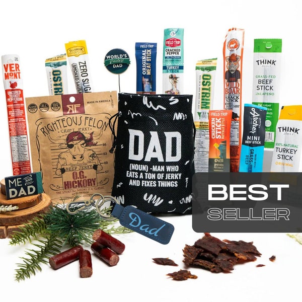 Dad's Delight Spicy Jerky & Nuts FREE SHIPPING Best Gift Bag for Dad ...