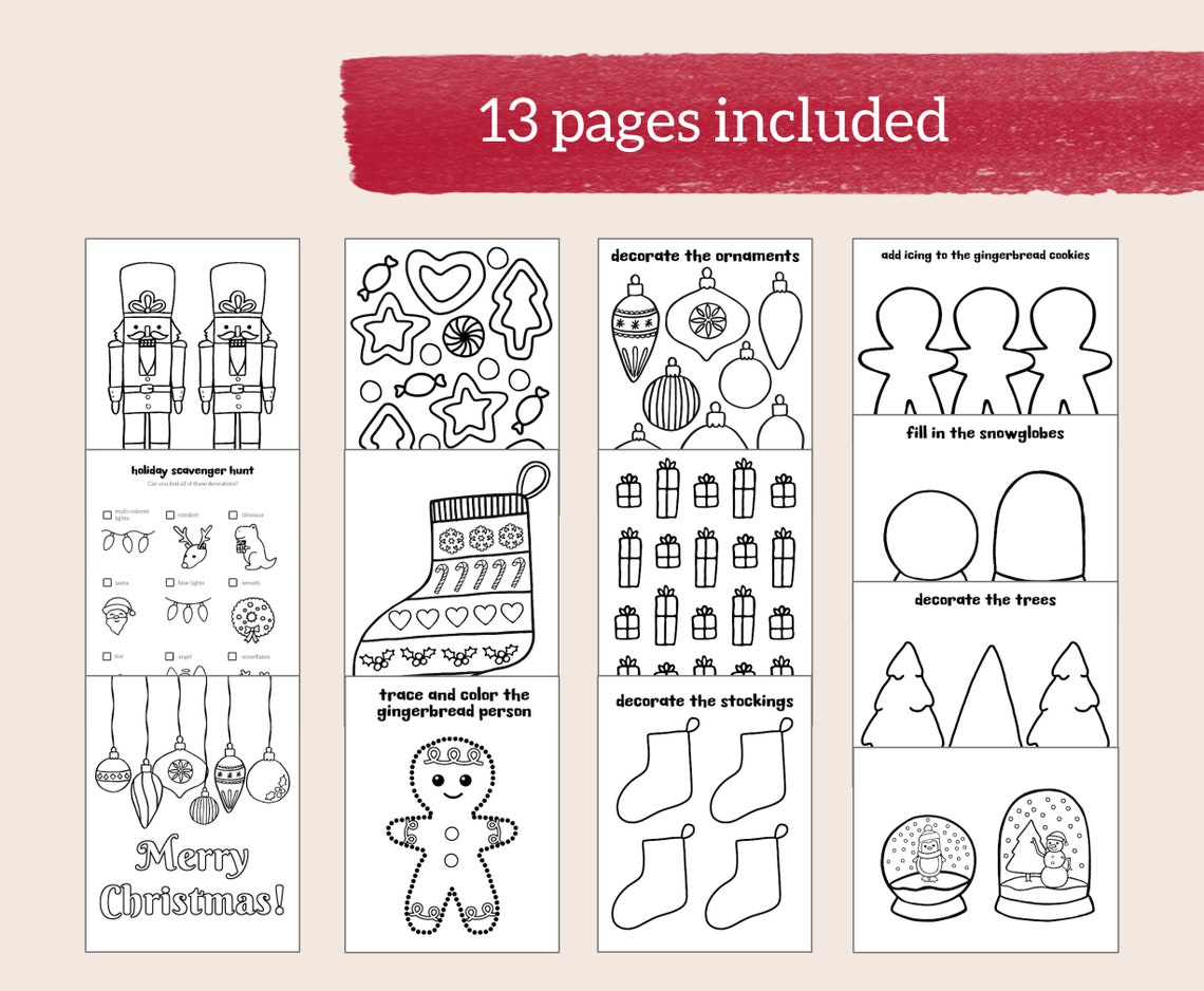 Printable Christmas Lights Scavenger Hunt Plus 12 Other - Etsy