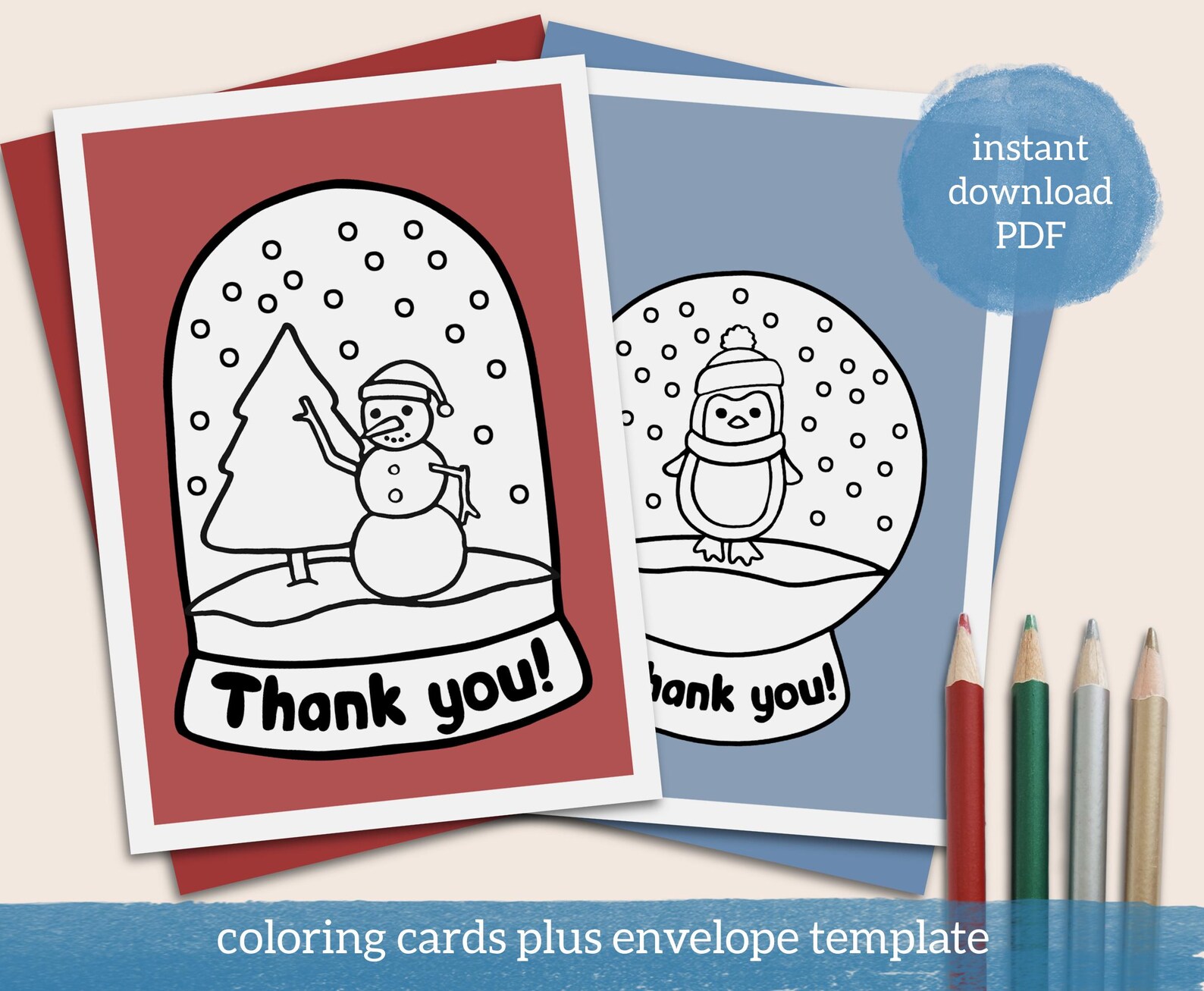 Christmas Thank You Card Printable for Teacher Appreciation Card for ...