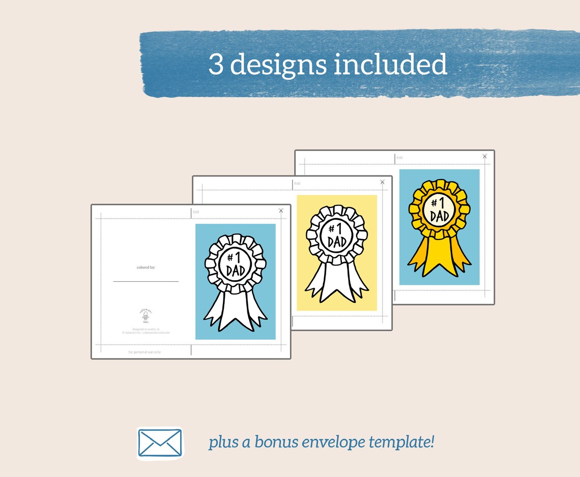 Number 1 Dad Happy Fathers Day Coloring Page Card Printable - Etsy