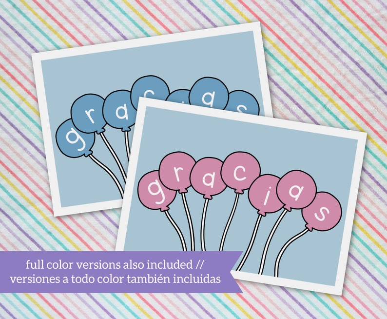 Thank You Card in Spanish Coloring Card Printable Gracias Thank You ...