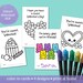 Printable Valentine Day Cards to Color PDF for Preschool With Candy ...