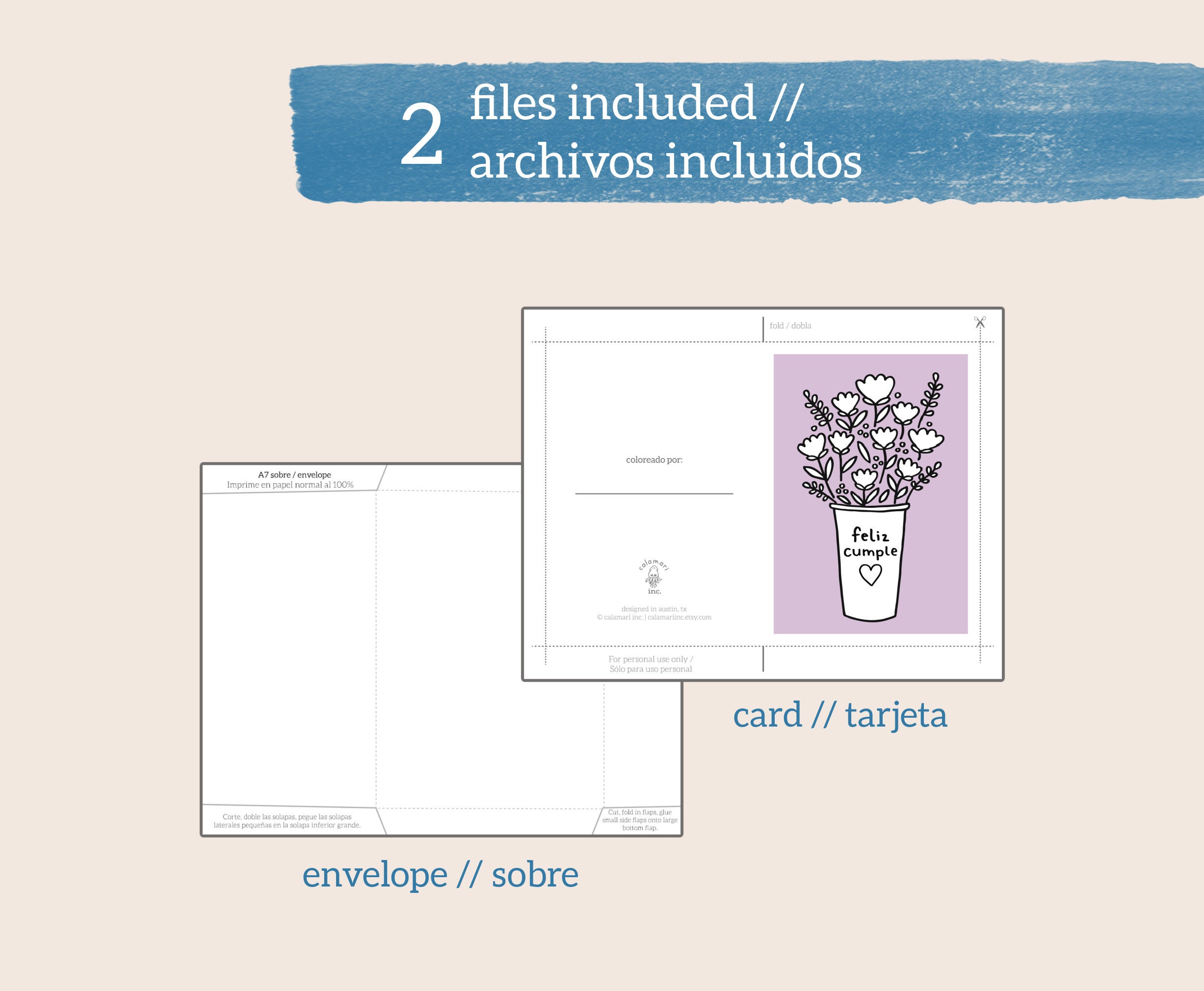 Printable Spanish Birthday Card for Mom Abuela Feliz Cumpleaños Cards ...