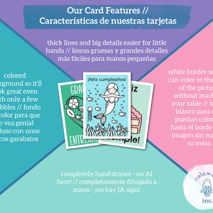 Feliz Cumpleaños Happy Birthday Cards in Spanish Printable Coloring ...