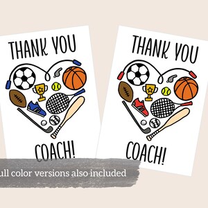 Printable Thank You Coach PE Teacher Thank You 5x7 Coloring Card - Etsy