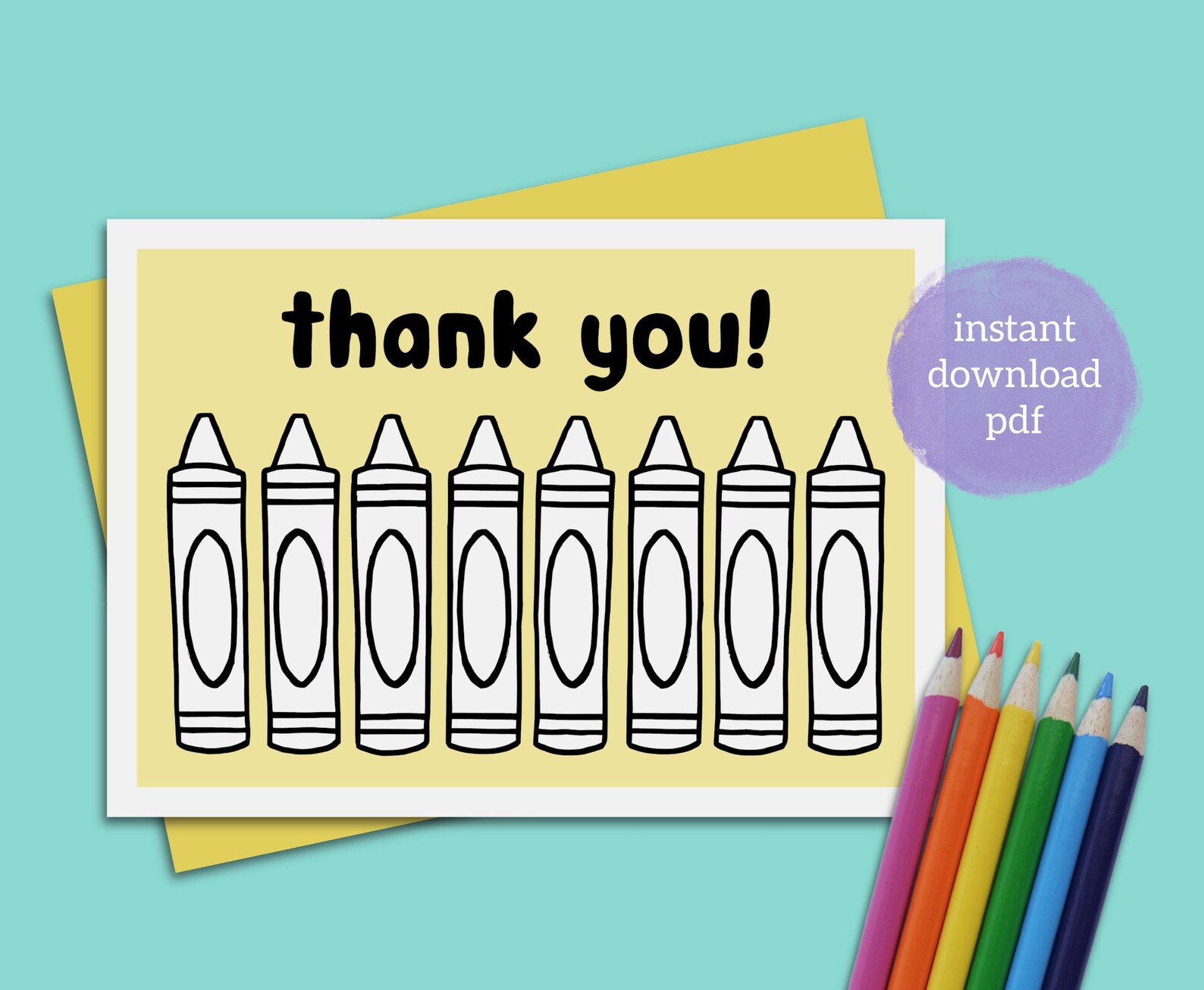 Thank You Teacher Card Printable Teacher Appreciation Card End of the ...