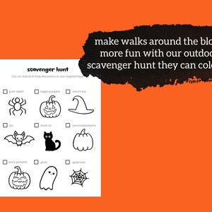 Printable Halloween Scavenger Hunt Plus 11 More Halloween Printable ...