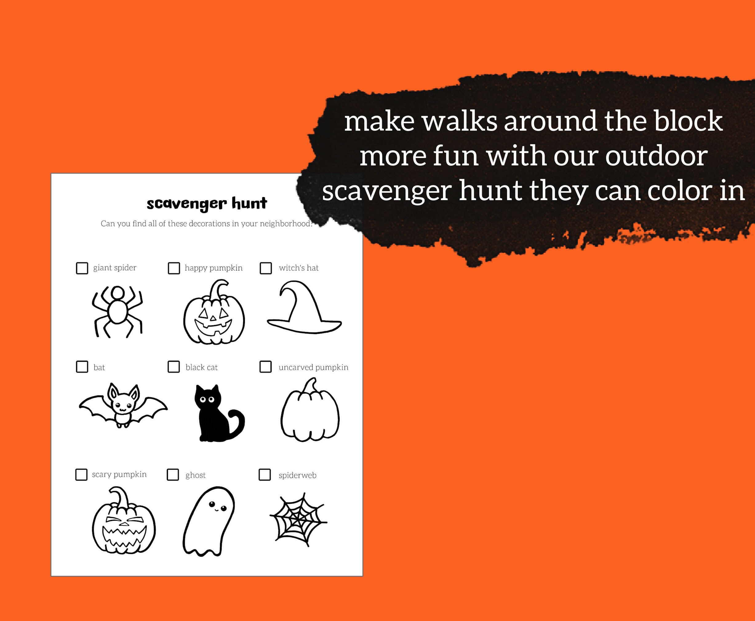 Printable Halloween Scavenger Hunt Plus 11 More Halloween Printable ...