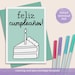 Feliz Cumpleaños Happy Birthday Cards in Spanish Printable Coloring ...