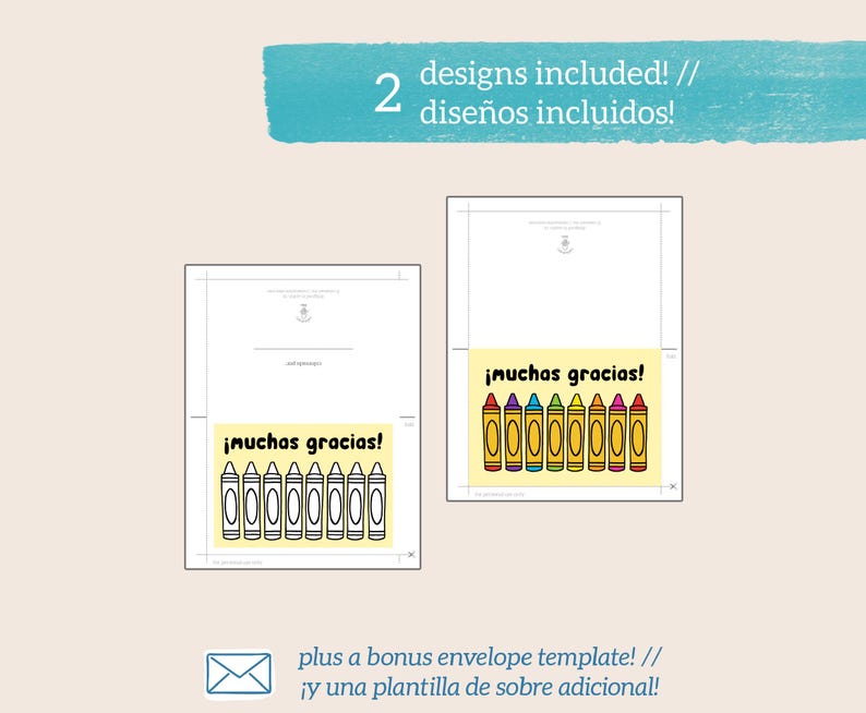 Spanish Teacher Appreciation Coloring Card Printable 2 Designs Included ...