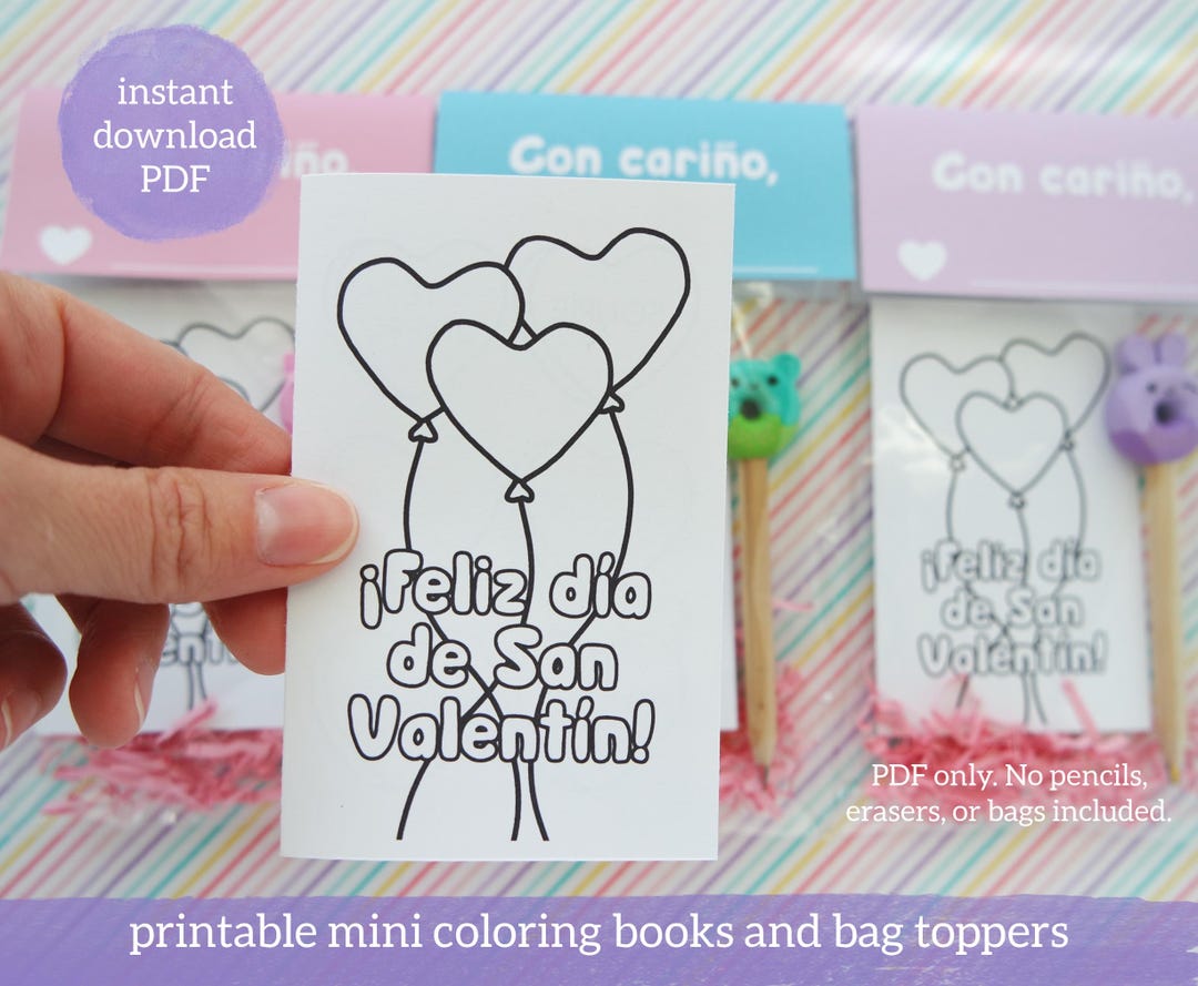Printable Spanish Valentines Cards for Dual Language Preschool and ...