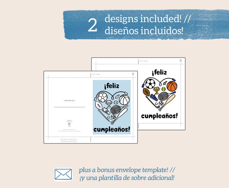 Feliz Cumpleaños Card Printable Spanish Birthday Card With Football ...