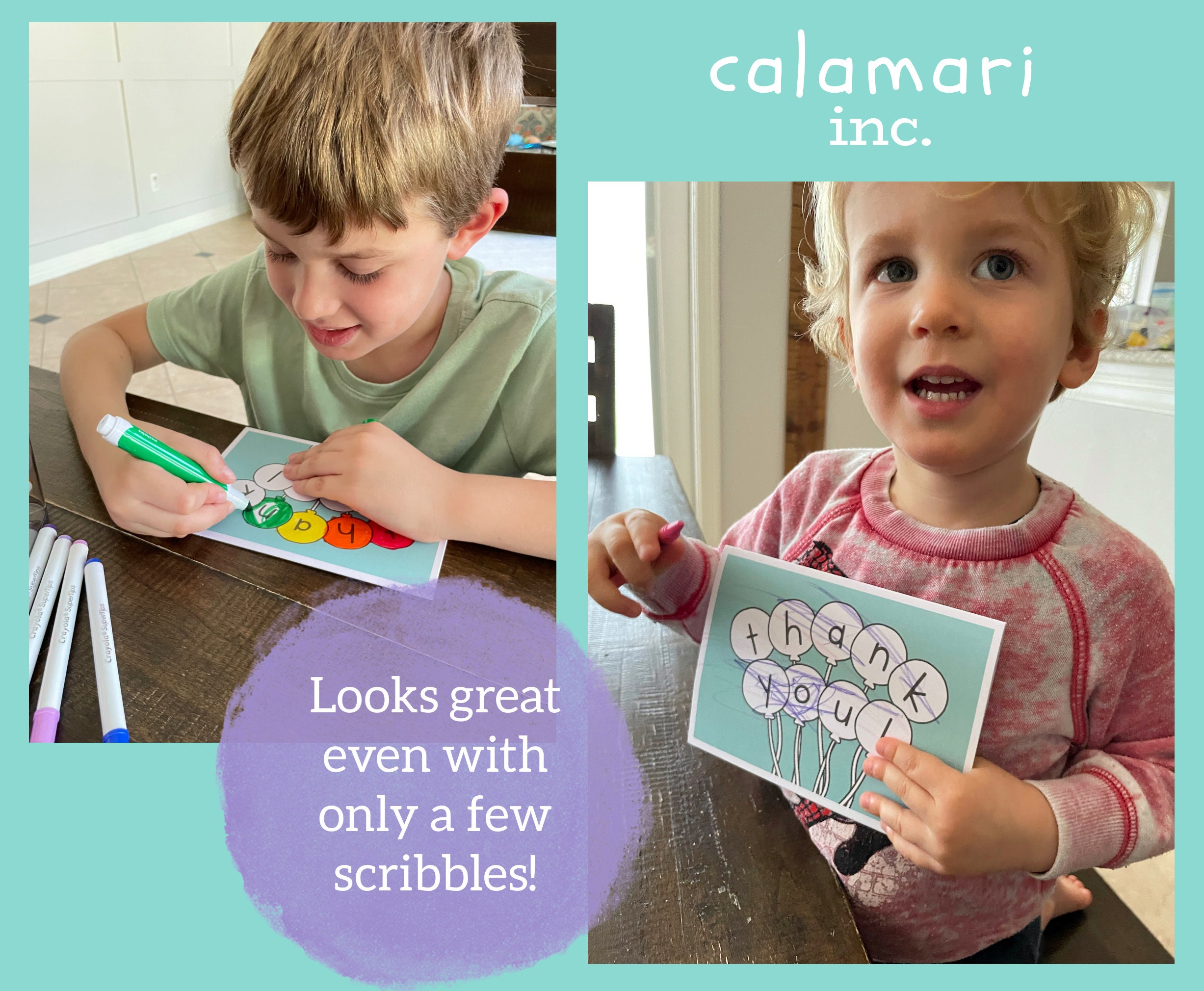 Printable Thank You Cards to Color Print Your Own Thank You Cards, 5x7 ...