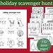 Printable Christmas Lights Scavenger Hunt Plus 12 Other - Etsy