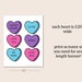 Conversation Heart Banner Printable Valentine’s Day Decor Paper Candy ...