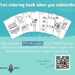 Printable Coloring Card 5x7 Blank Greeting Card With Floral Vase Plus ...