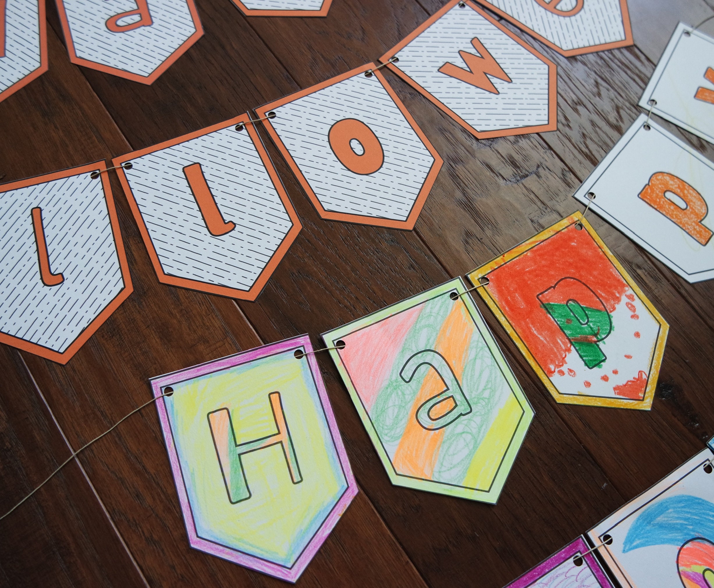 Happy Halloween Banner Printable Halloween Decorations PDF - Etsy