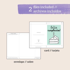 Feliz Cumpleaños Happy Birthday Cards in Spanish Printable Coloring ...