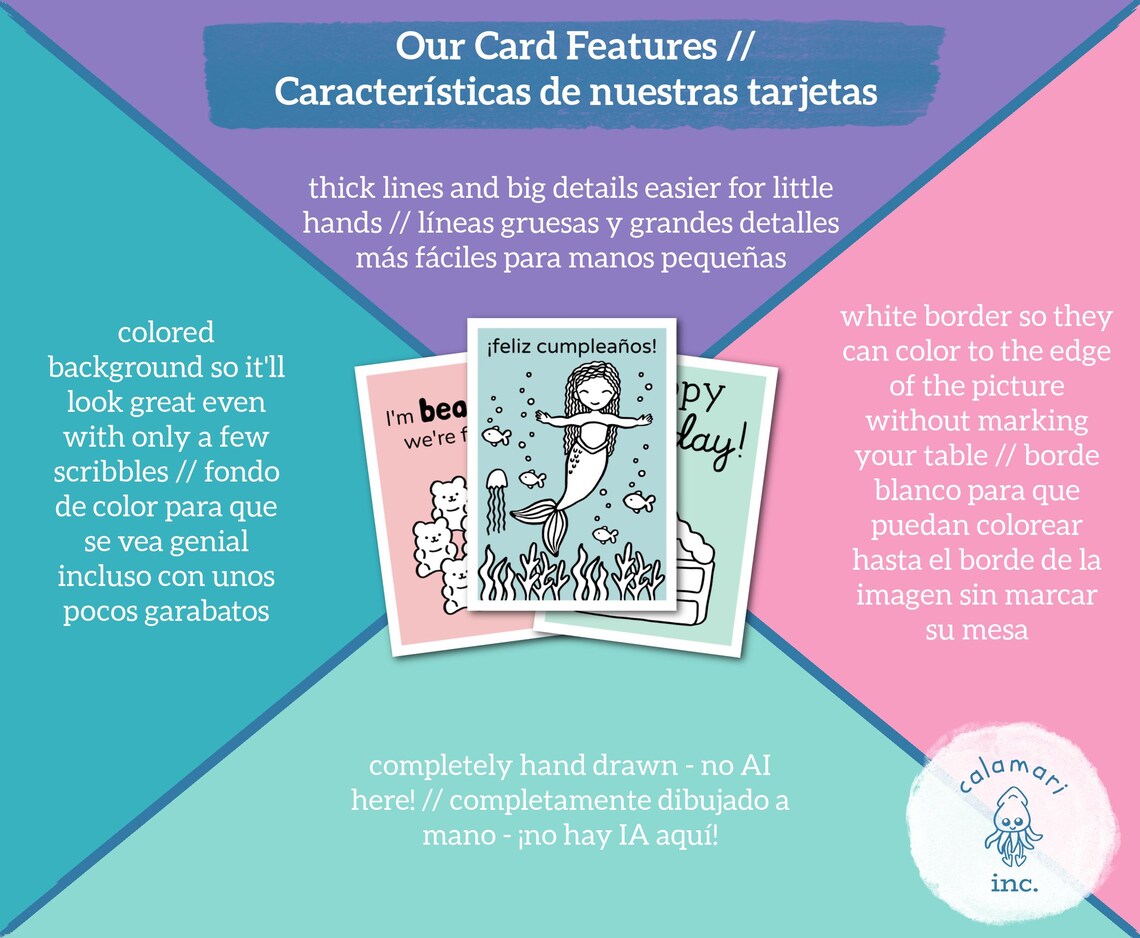 Feliz Cumpleaños Happy Birthday Cards in Spanish Printable Coloring ...