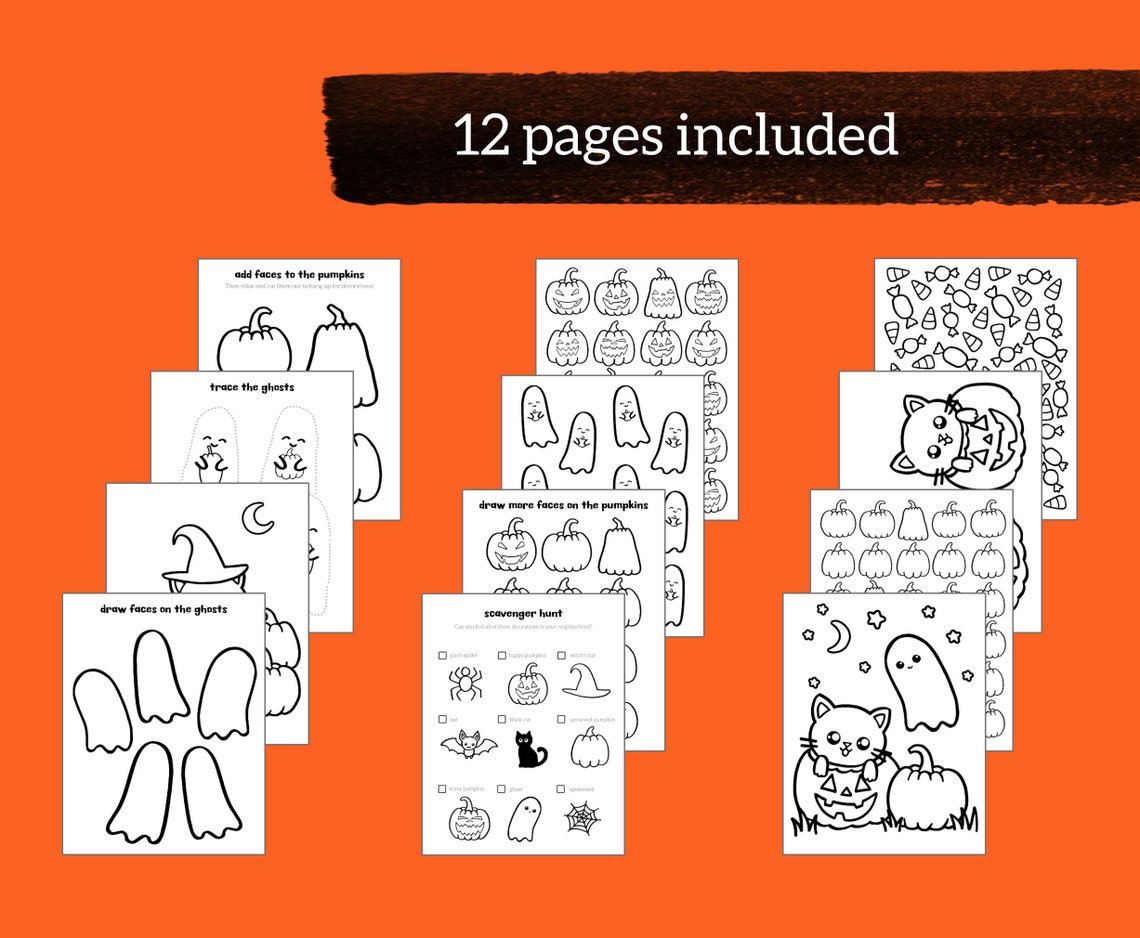 Printable Halloween Scavenger Hunt Plus 11 More Halloween Printable ...
