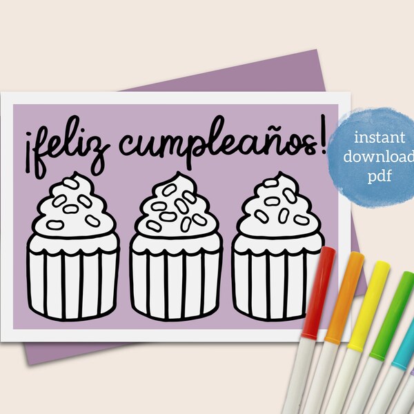 Spanish Birthday Cards - Etsy
