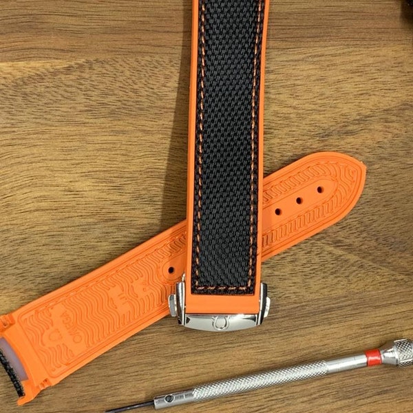 Omega Seamaster Planet Ocean Black Rubber Strap - Etsy