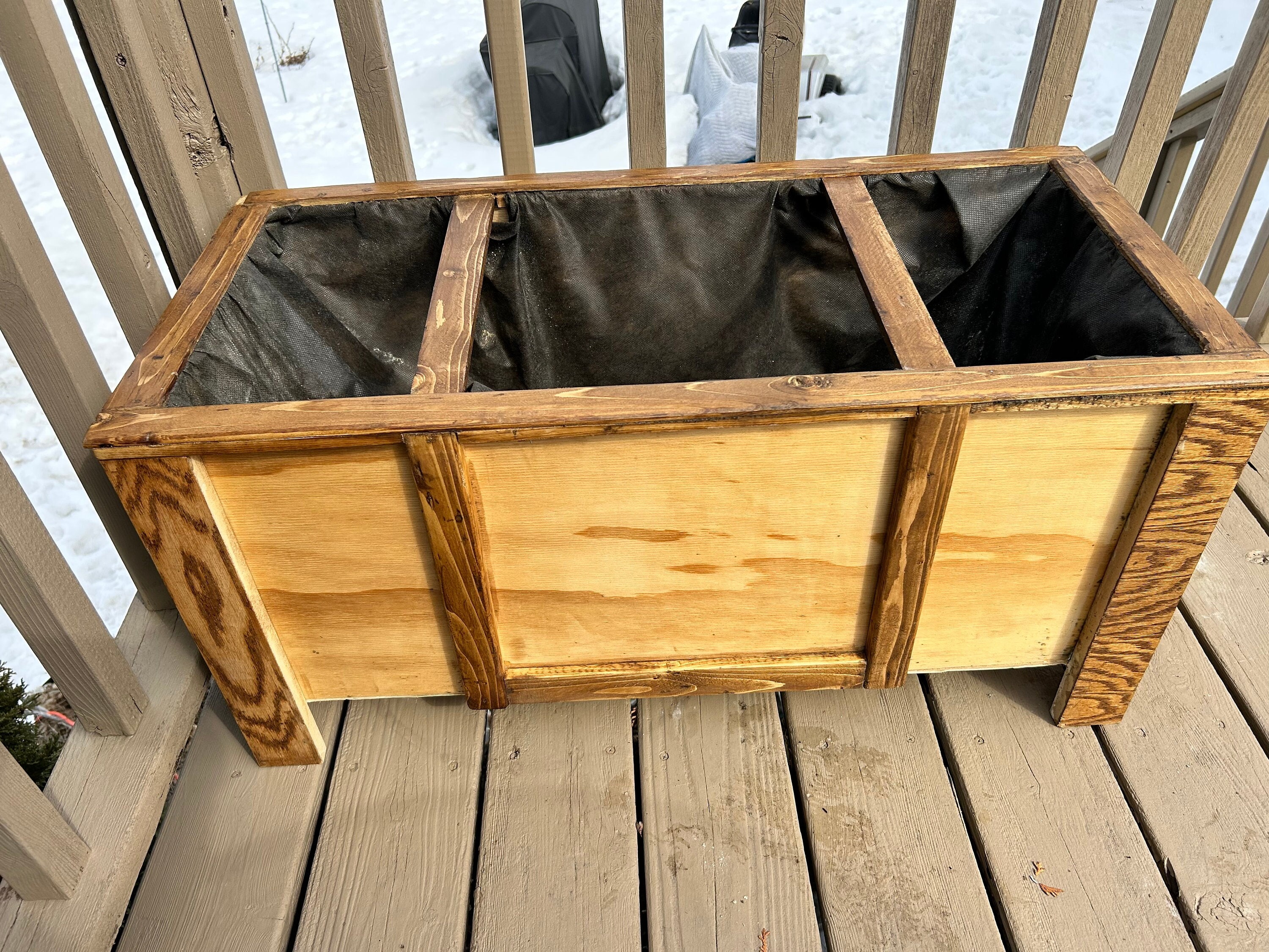 3 Section Planter Box - Etsy