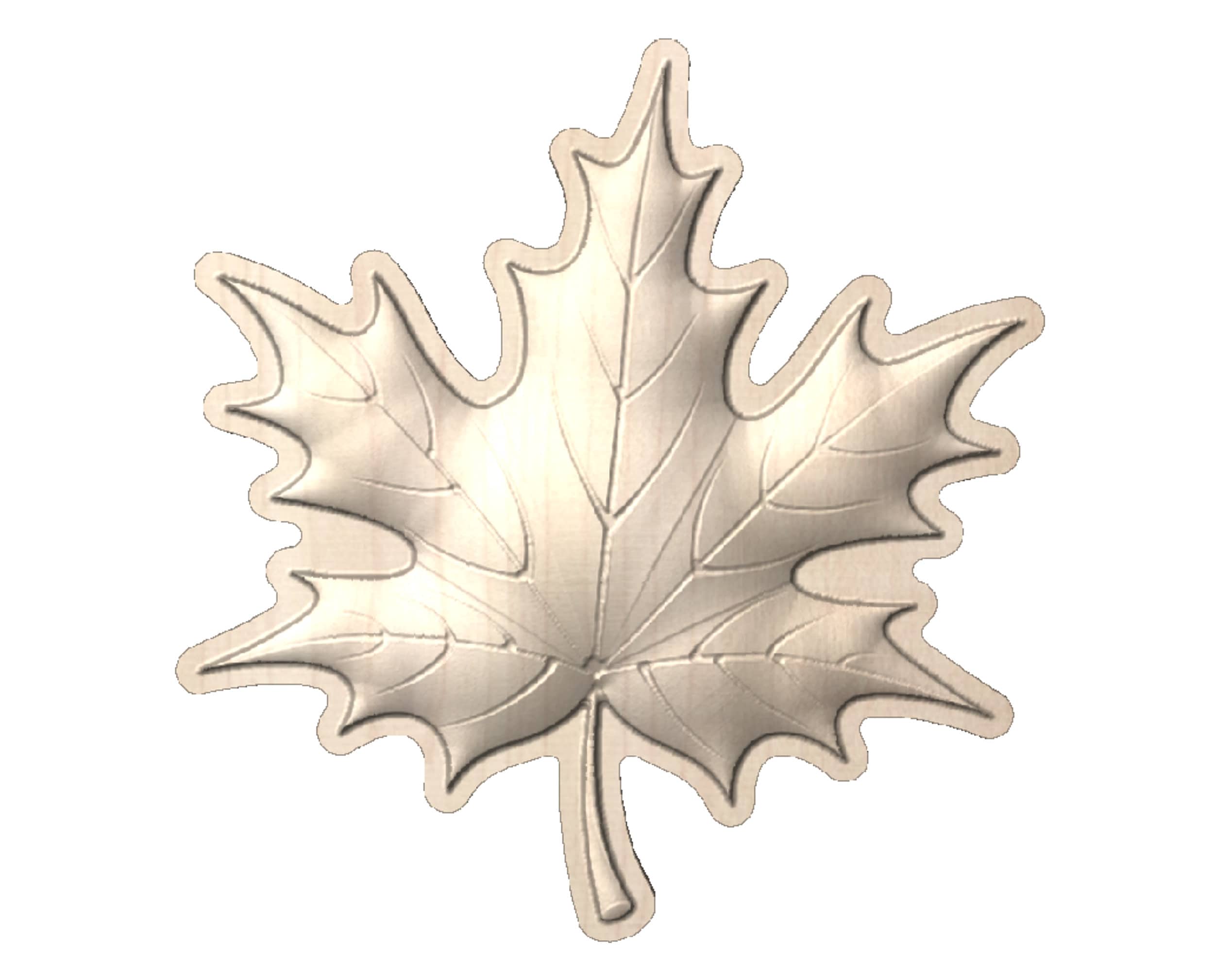 Maple Leaf 3D Tray, Dish, CNC File, Vectric Aspire 11.5, Vectric Vcarve ...