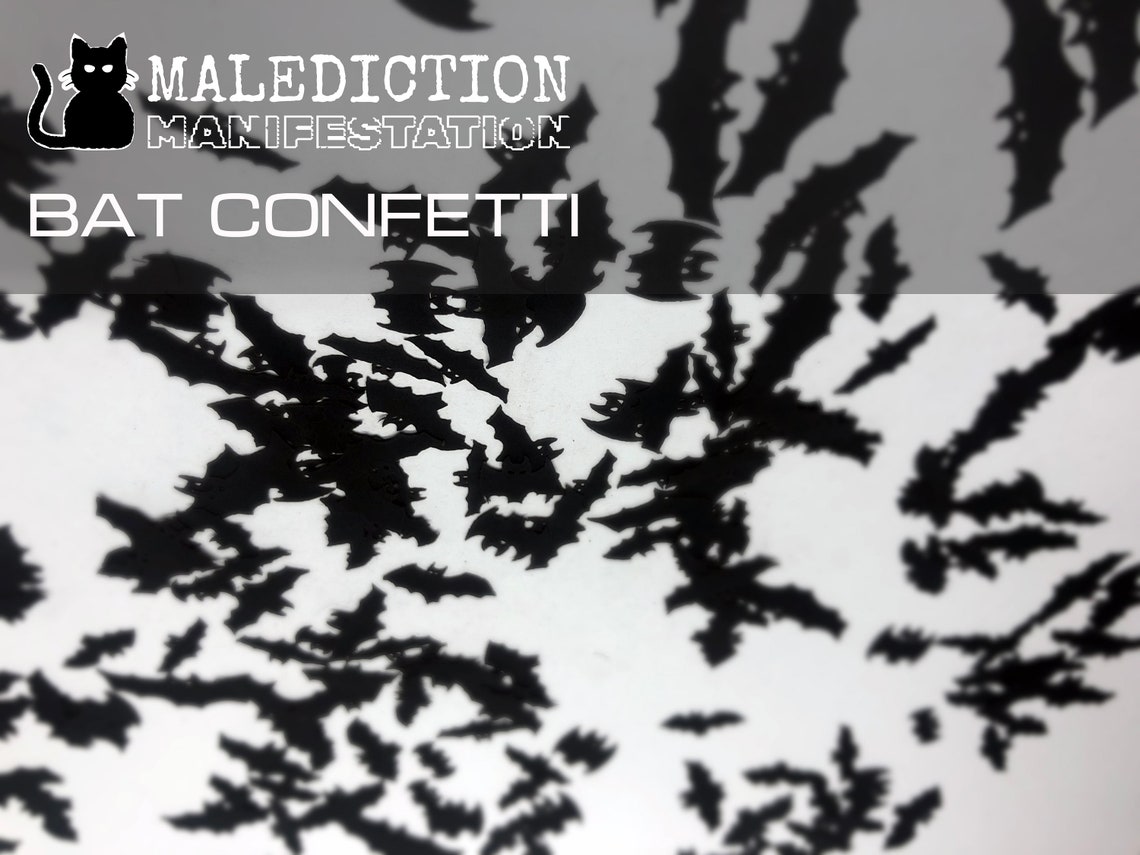 Bat Confetti - SVG for Laser Cutting - Optimized for 8x11 Sheets - Etsy ...