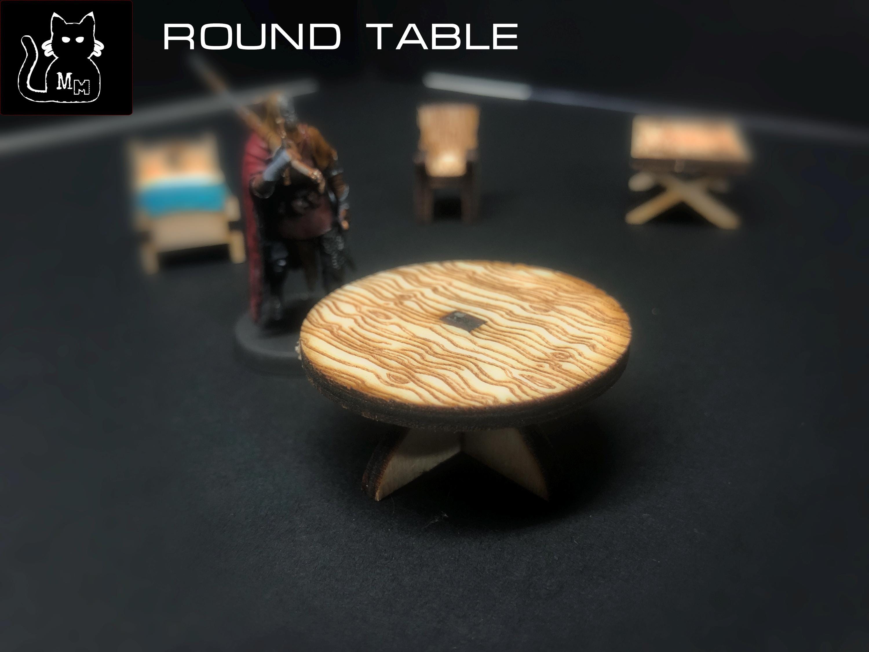Tables, Bed & Chair TTRPG Scatter Terrain - SVG for Laser Cutting ...