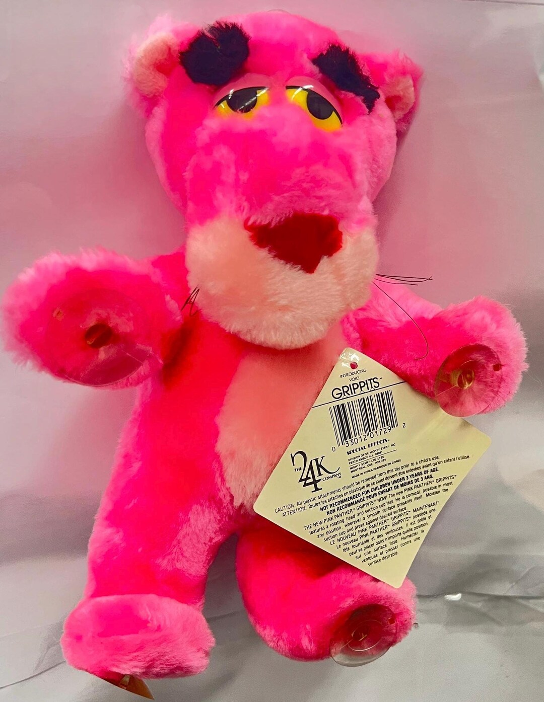 Pink Panther Plush,with Suction Cups Vintage, Brand New, Never Used ...