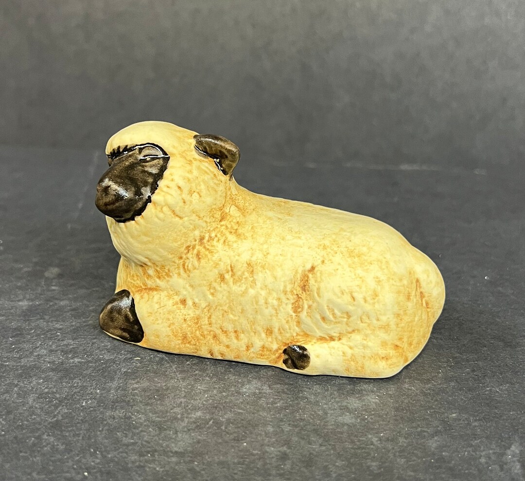 Ceramic Sheep Lying Down Beautiful Accent Piece to a Country Decorated ...