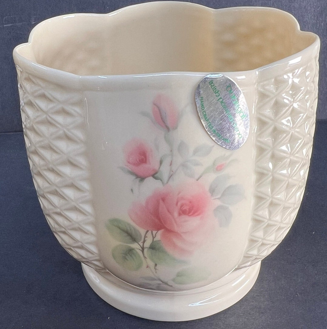 Vase Rose Pot Donegal Irish Parian China, Absolutely Beautiful Rose ...