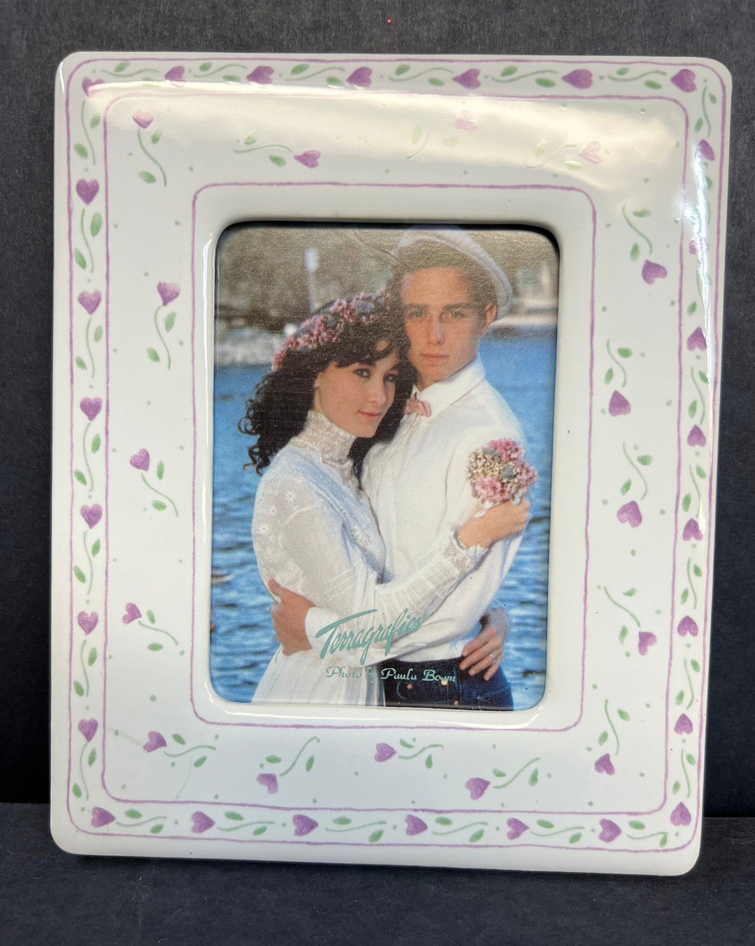 Picture Frame 5x7 Floral Picture Frame Purple Color , by Terragraphics ...