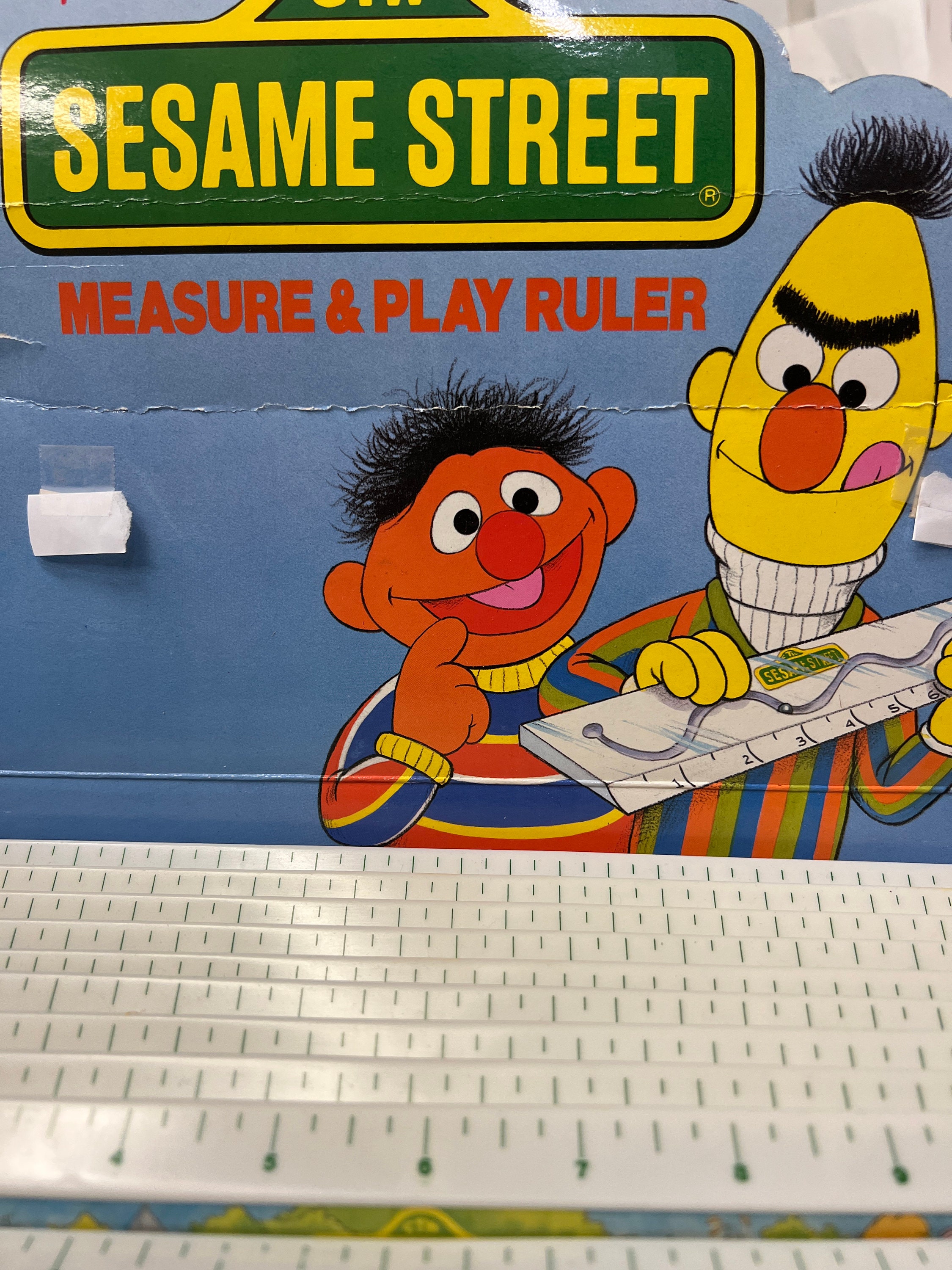 Kids Learning Ruler Sesame Street, Collector's Item, Vintage, Measure ...
