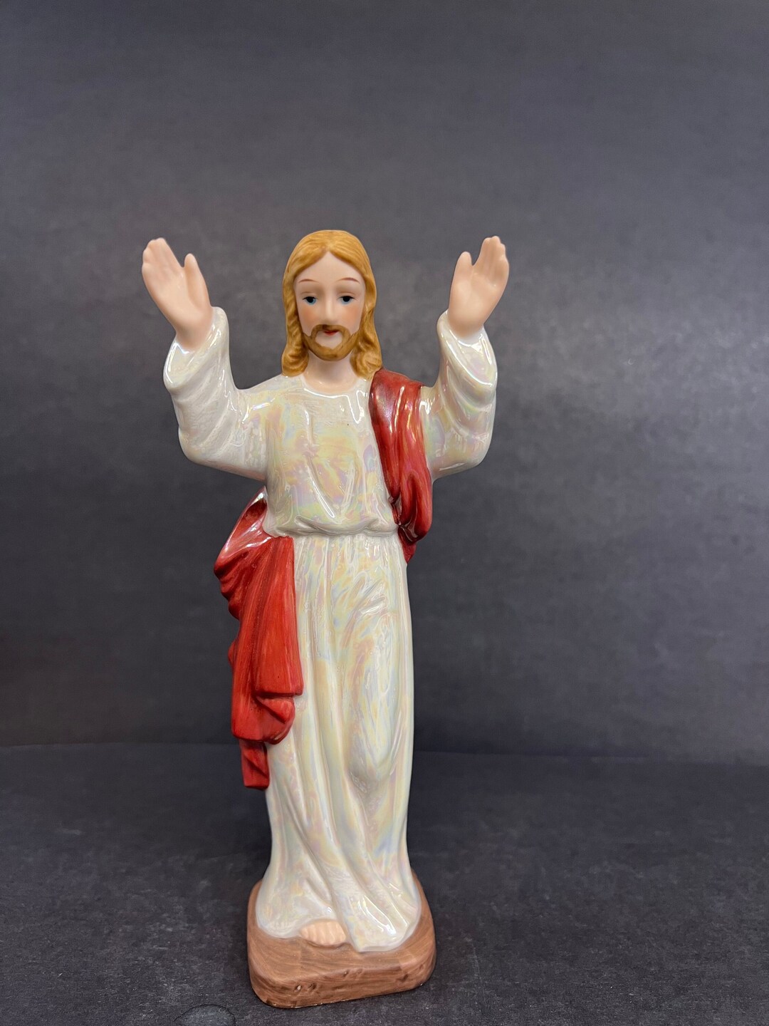 Jesus Christ Statue, Pearlized Finish Vintage From 1980's, Brand New - Etsy