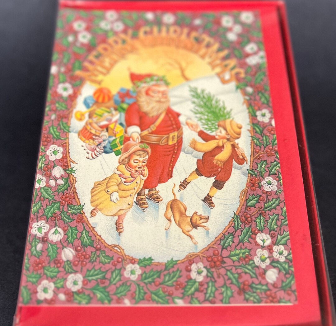 Christmas Cards, Vintage 1980's by CR Gibson Christmas Card With ...