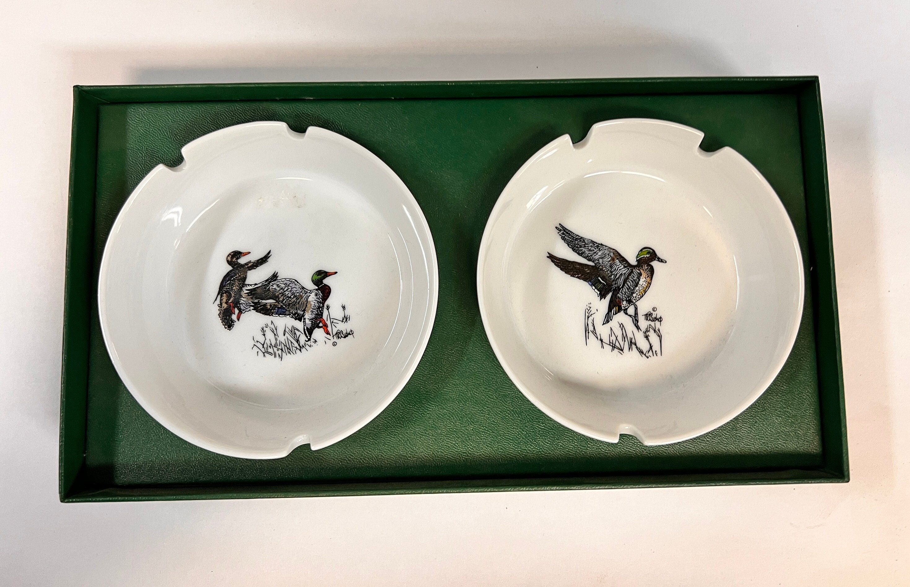Ashtray With Flying Mallards Design, by Richard E. Bishop, Brand New ...