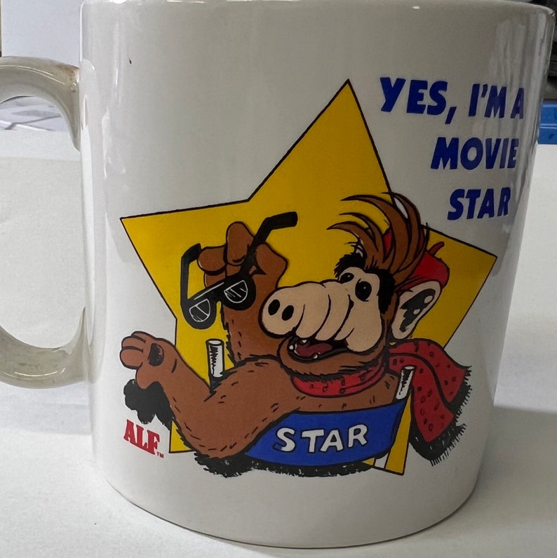 ALF Coffee Mug – Vintage 1980s “yes, I’m a Movie Star” – Alien Life ...